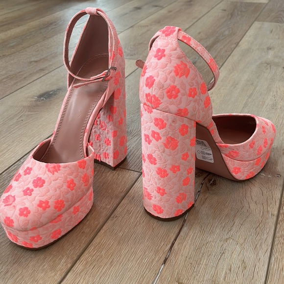 ASOS | Shoes | Asos Design Priority Platform High Heeled Shoes In Pink ...